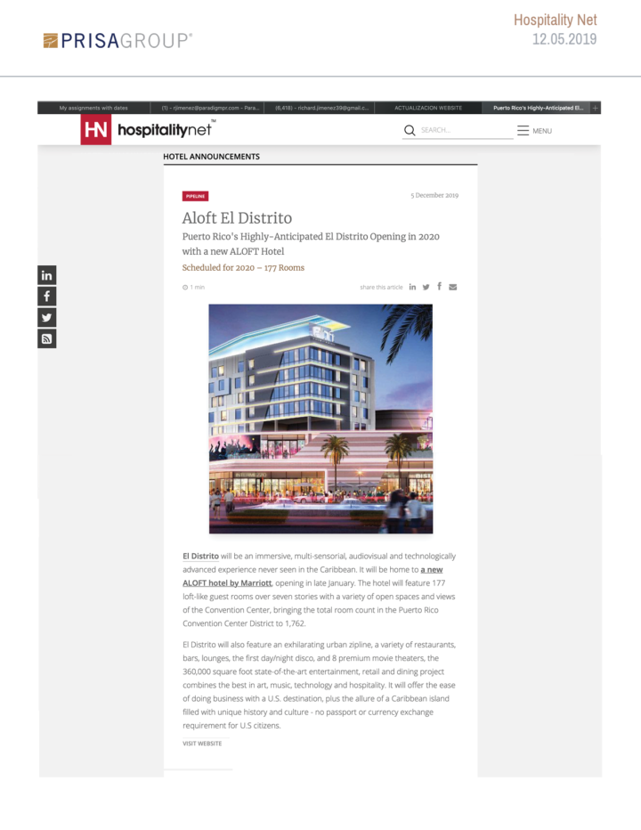 Aloft El Distrito - PRISA Group